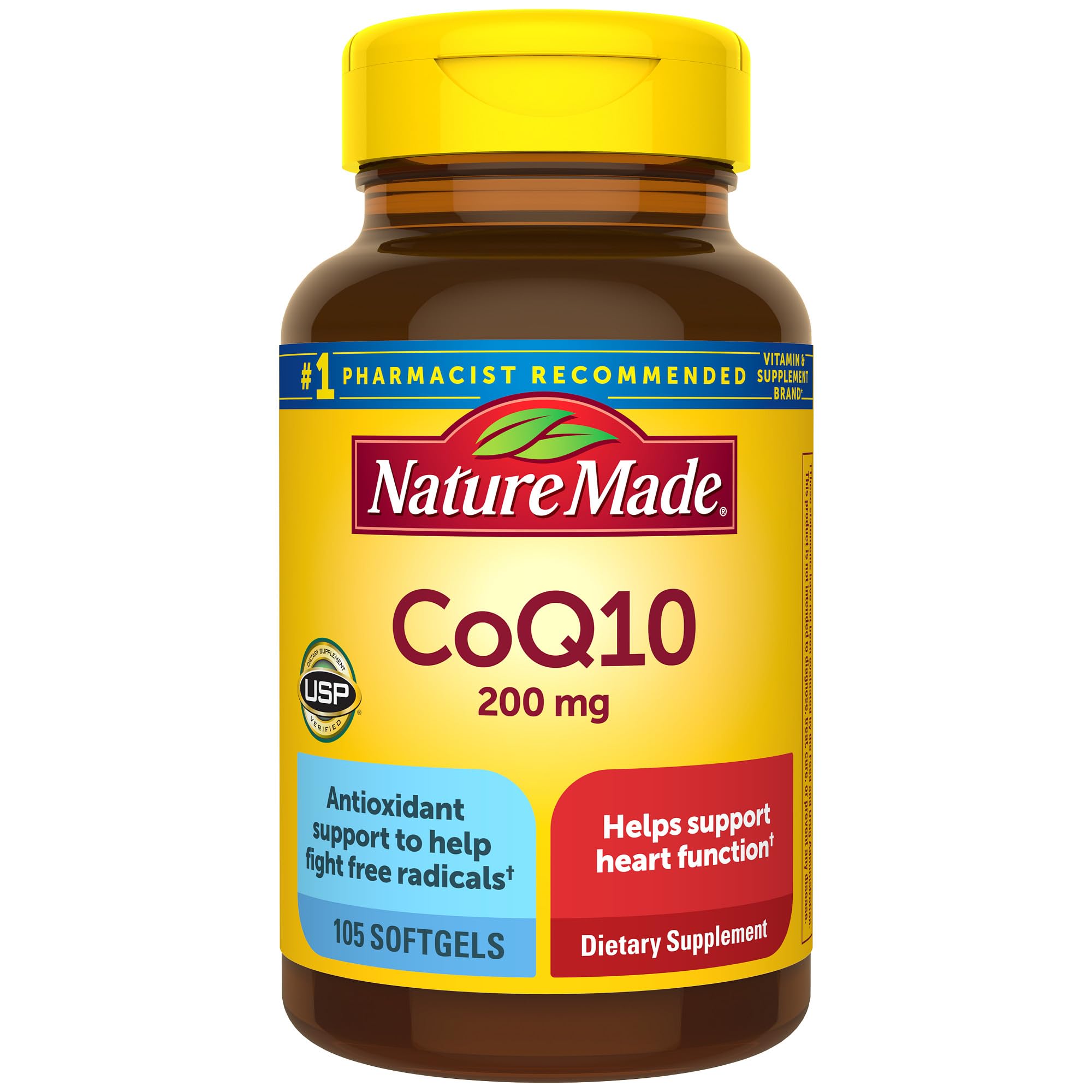Nature Made CoQ10 (Coenzyme Q 10) Softgel, 105 count : 105 count ...